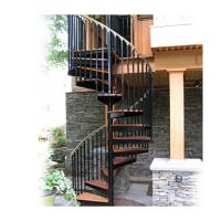 China Step stool solid wood stair gentle spiral staircase for sale