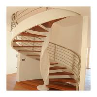 China In simple design wood stair aluminum spiral staircase for sale