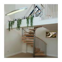 China In simple design wood stair aluminum spiral staircase for sale