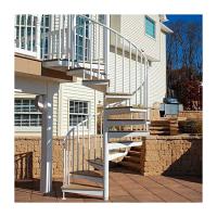China Design for sale indoor spiral staircase with oak treads mordern spiral stairs for sale