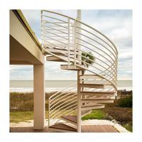 China Design for sale indoor spiral staircase with oak treads mordern spiral stairs for sale