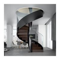 China China factory stainless steel wood stair granite spiral staircase for sale