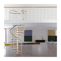 China Factory direct exterior wooden stair modern space saving spiral staircase for sale