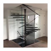 China Factory direct exterior wooden stair modern space saving spiral staircase for sale