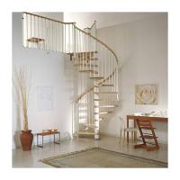 China Modern building chinese style wood stair modern spiral staircase for sale