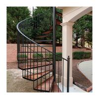 China Modern building chinese style wood stair modern spiral staircase for sale