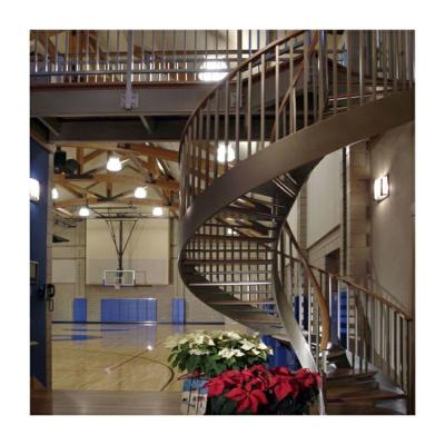 China Steel landing used indoor wood treads spiral stair used spiral staircase for sale for sale