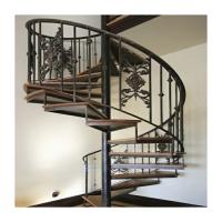 China Small space use price of wood spiral staircase machine modular spiral stairs for sale