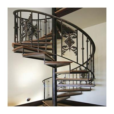 China Small space use price of wood spiral staircase machine modular spiral stairs for sale