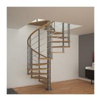 China Decoration solid wood spiral stairs spiral staircase factory for sale