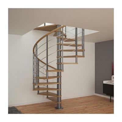 China Decoration solid wood spiral stairs spiral staircase factory for sale