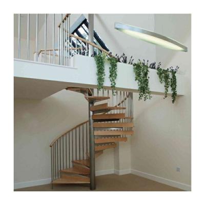 China High quality steel wood kit spiral stair high quality spiral staircase design for sale