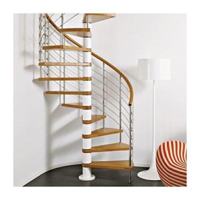 China High quality wood spiral staircase design models for outdoor spiral stairs for sale