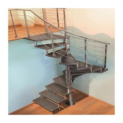 China China manufacturer iron wood spiral stairs external spiral staircase kits for sale