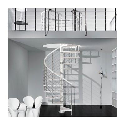 China Factory price spiral staircase wooden residential steel spiral stairs for sale