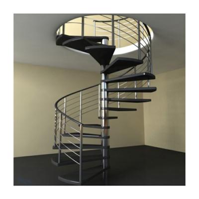 China Made in China teak wood spiral staircase portable spiral stairs for sale