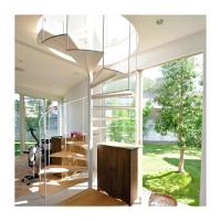 China Made in China teak wood spiral staircase portable spiral stairs for sale