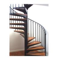 China Made in China teak wood spiral staircase portable spiral stairs for sale