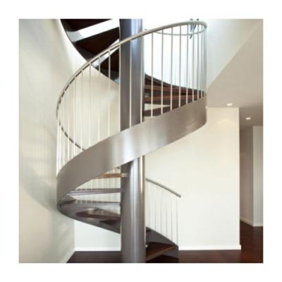 China Firm cable cable modern spiral wood staircase stainless steel inner spiral stairs for sale