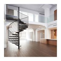China Factory wholesale free sample oem wood spiral staircase prefabricated spiral stairs for sale