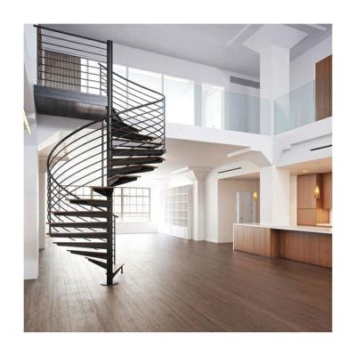 China Factory wholesale free sample oem wood spiral staircase prefabricated spiral stairs for sale