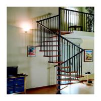 China Residential outdoor galvanized spiral stairs oak spiral staircase for sale