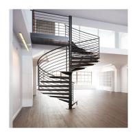 China Residential outdoor galvanized spiral stairs oak spiral staircase for sale