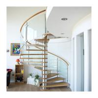 China Factory supplying spiral staircase wood treads drawings of spiral stairs for sale