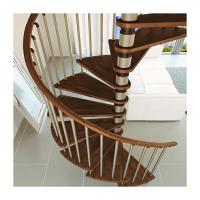 China Factory supplying spiral staircase wood treads drawings of spiral stairs for sale
