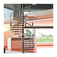 China Factory fashion small spiral stairs interior oak spiral staircase for sale