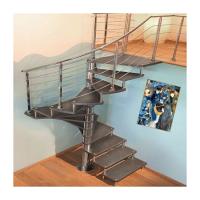 China Design for sale wholesale spiral stairs red oak spiral staircase for sale