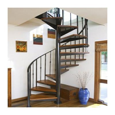 China Design for sale artificial wooden spiral staircase glass steps spiral stairs for sale