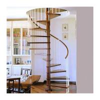 China China supplier steel small spiral stairs precast glass wood spiral staircase for sale