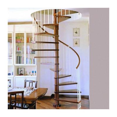 China China supplier steel small spiral stairs precast glass wood spiral staircase for sale