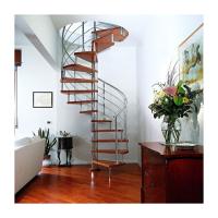 China Factory supply wood spiral staircase prices spiral log stairs for sale
