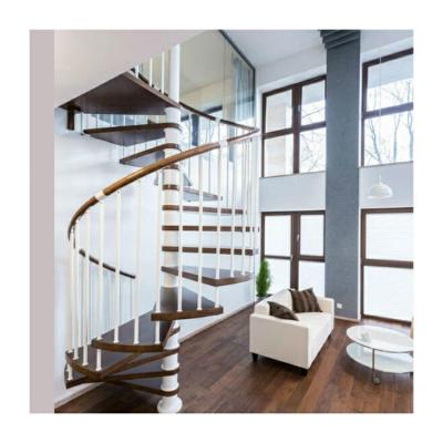 China House project outside spiral stairs durable wooden spiral staircase for sale