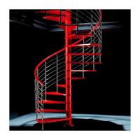 China Factory sale stainless steel wood spiral stair cheap spiral staircase kits for sale