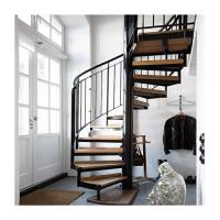 China Factory sale stainless steel wood spiral stair cheap spiral staircase kits for sale