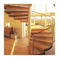 China Villa wood and iron spiral stairs used spiral staircase for small space for sale