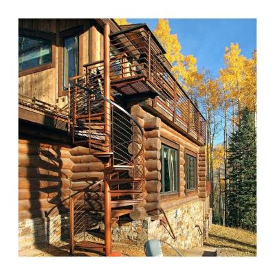China China factory custom spiral stairs prefabricated wood spiral staircase for sale