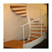 China Central beam spiral wood stairs spiral staircase ontario for sale