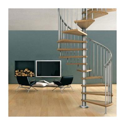 China Modern design philippines spiral stairs sell steel wood spiral staircase for sale