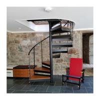 China Modern design philippines spiral stairs sell steel wood spiral staircase for sale