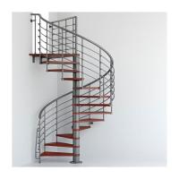 China Factory galvanized small spiral stair luxury wooden spiral staircase for sale