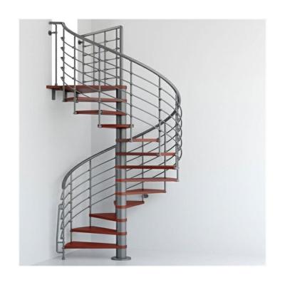 China Factory galvanized small spiral stair luxury wooden spiral staircase for sale