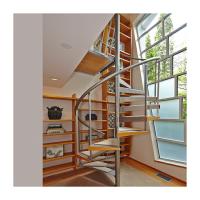 China Factory galvanized small spiral stair luxury wooden spiral staircase for sale