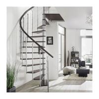 China Customized customized used spiral stair mild steel wood spiral staircase for sale