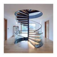 China Factory sale small spiral stair wooden spiral staircase for sale