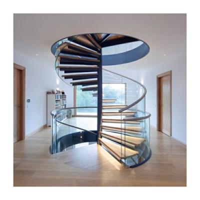 China Factory sale small spiral stair wooden spiral staircase for sale