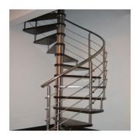 China Antique style spiral staircase arc stair solid wood spiral staircase for sale